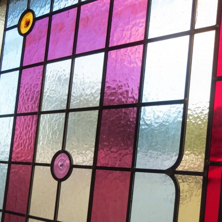 Simple Contemporary Stained Glass Panels - From Period Home Style