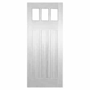 Hardwood Chevron Panel Door (Arts & Crafts) - Period Home Style