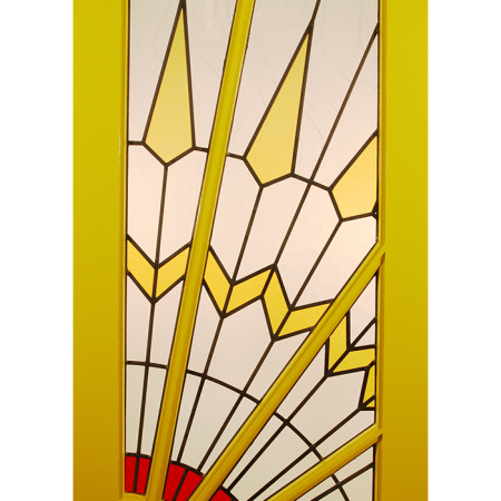 Fully Bespoke Hardwood Sunrise Door (Art Deco) - Period Home Style