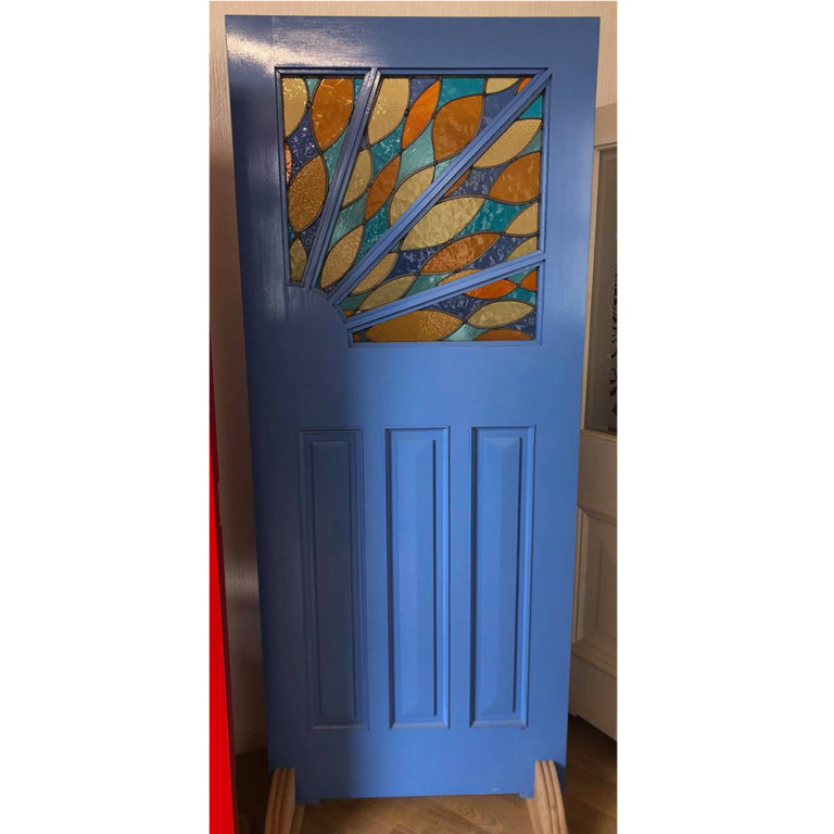 Bespoke Hardwood Sunburst Door (Art Deco) - Period Home Style