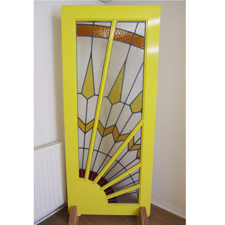 Fully Bespoke Hardwood Sunrise Door (Art Deco) - Period Home Style