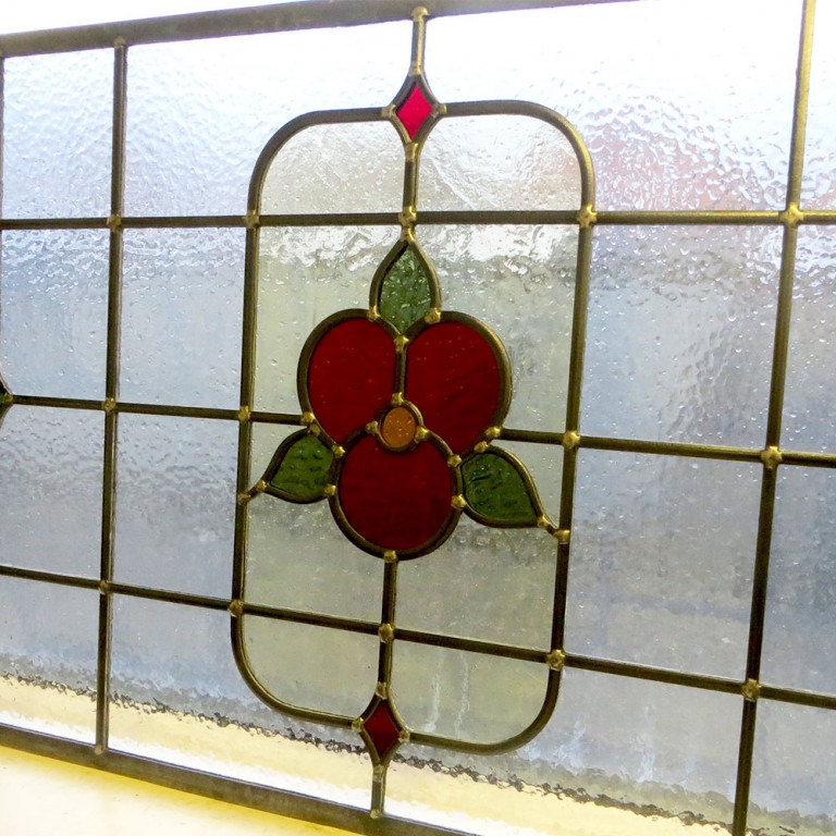 Simple Traditional Stained Glass Panel - From Period Home Style