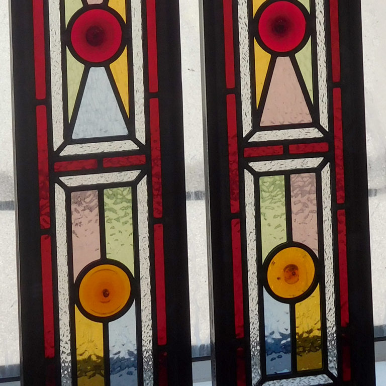 Intricate Colourful Stained Glass Panels - From Period Home Style