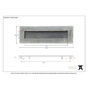 Pewter Letter Plate | From The Anvil Range - Period Home Style