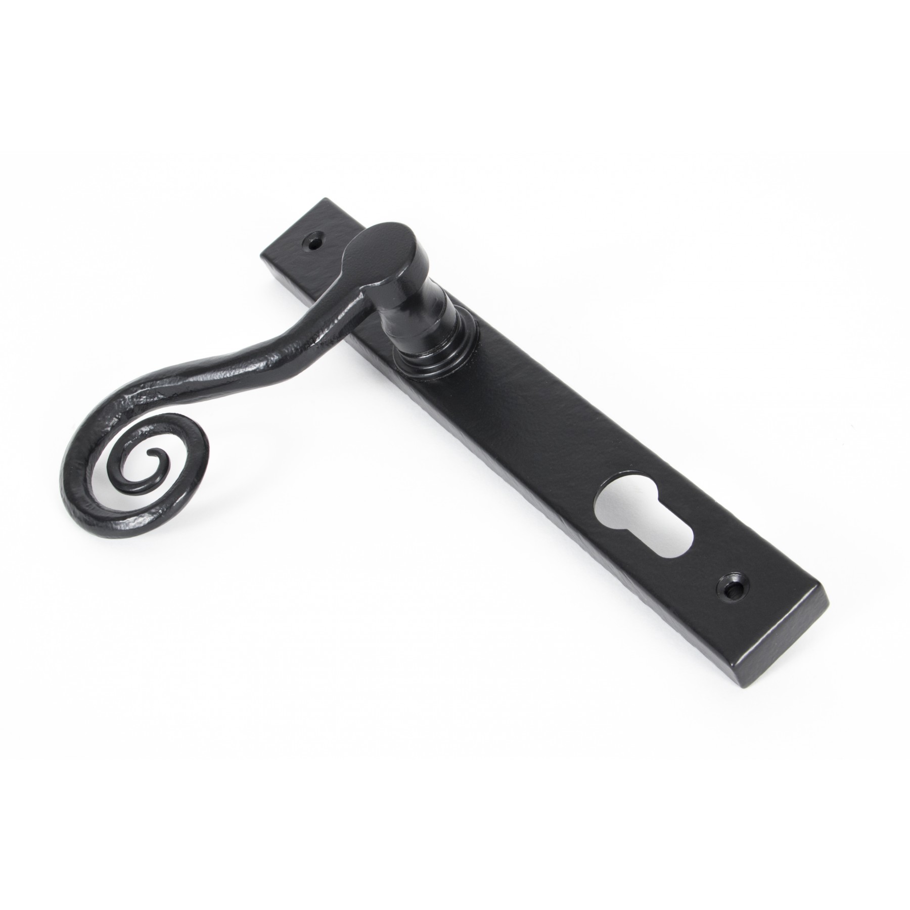 Black Monkeytail Slimline Lever Espagnolette Lock Set (LH)