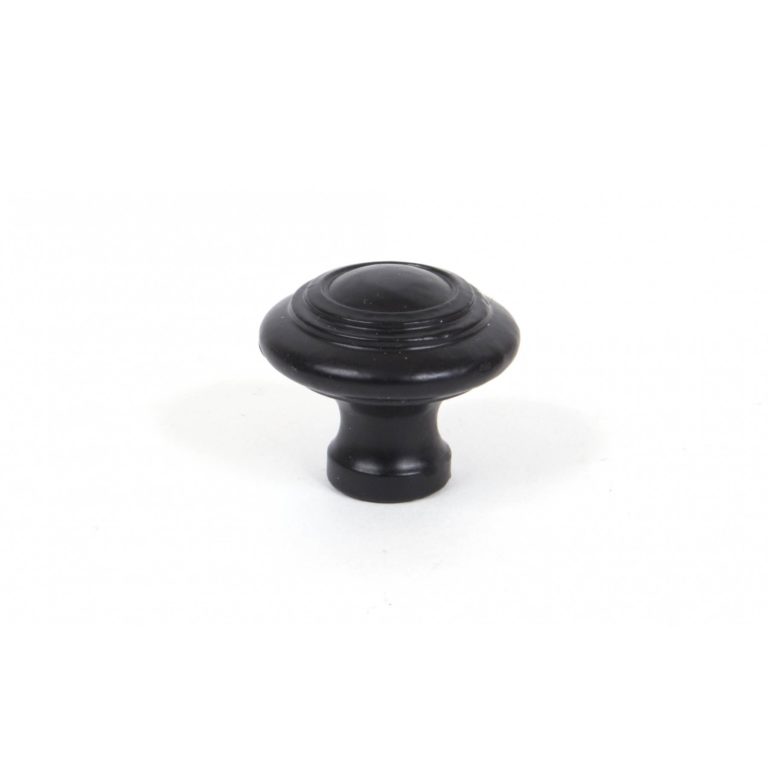 Small Black Cabinet Knob | British Made - From Period Home Style