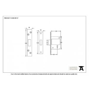 SSS 2.5" 5 Lever BS Deadlock - Ironmongery From Period Home Style