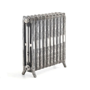 Rococo 3 Column Cast Iron Radiator (460mm Tall) - Period Home Style