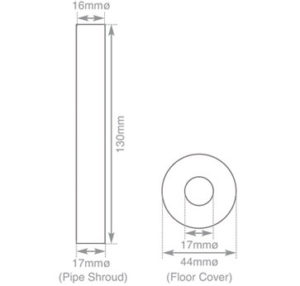 Carron Antique Brass Radiator Pipe Shroud - Period Home Style