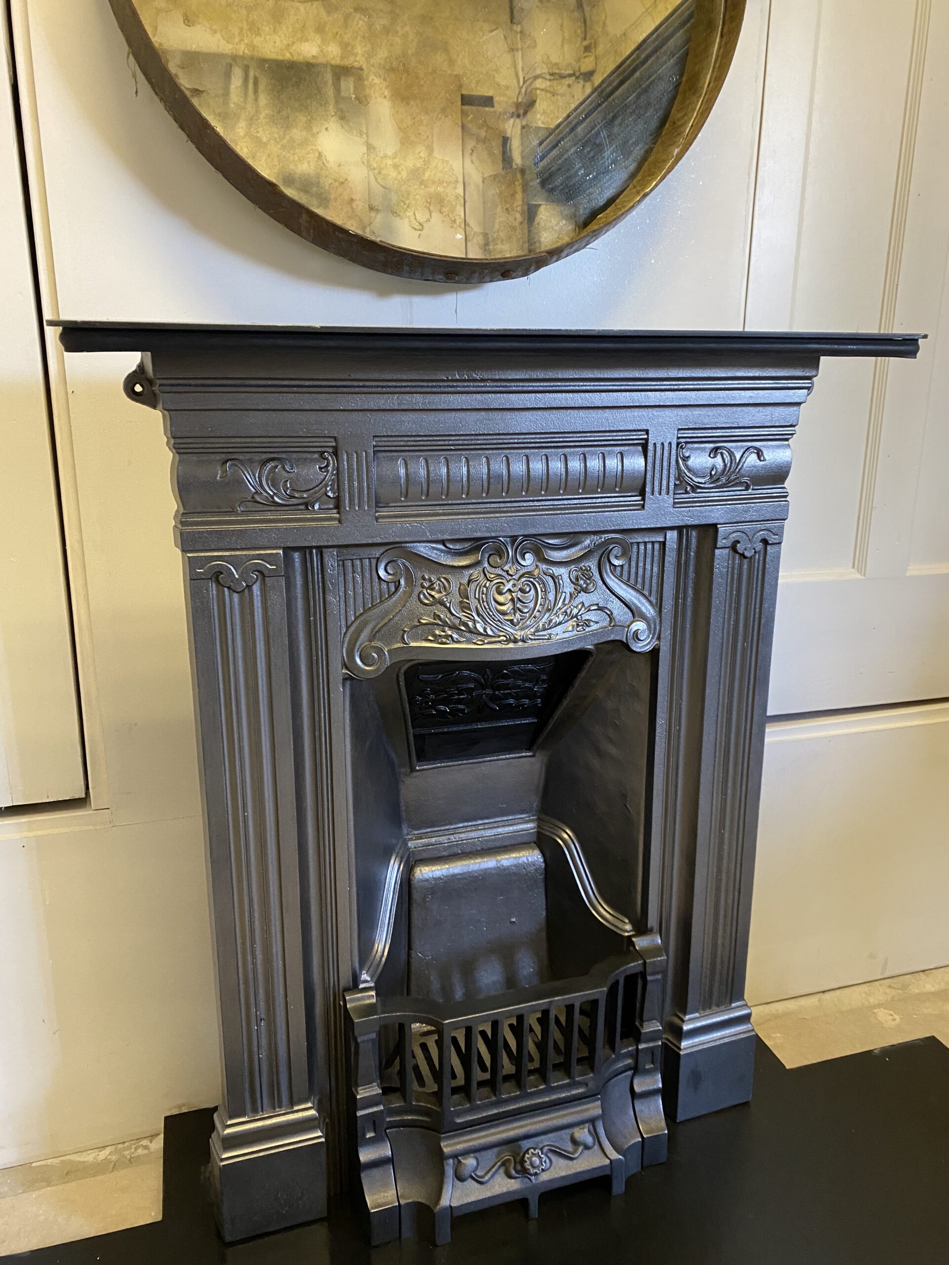BF001 Original Victorian Cast Iron Bedroom Fireplace - Period Home Style