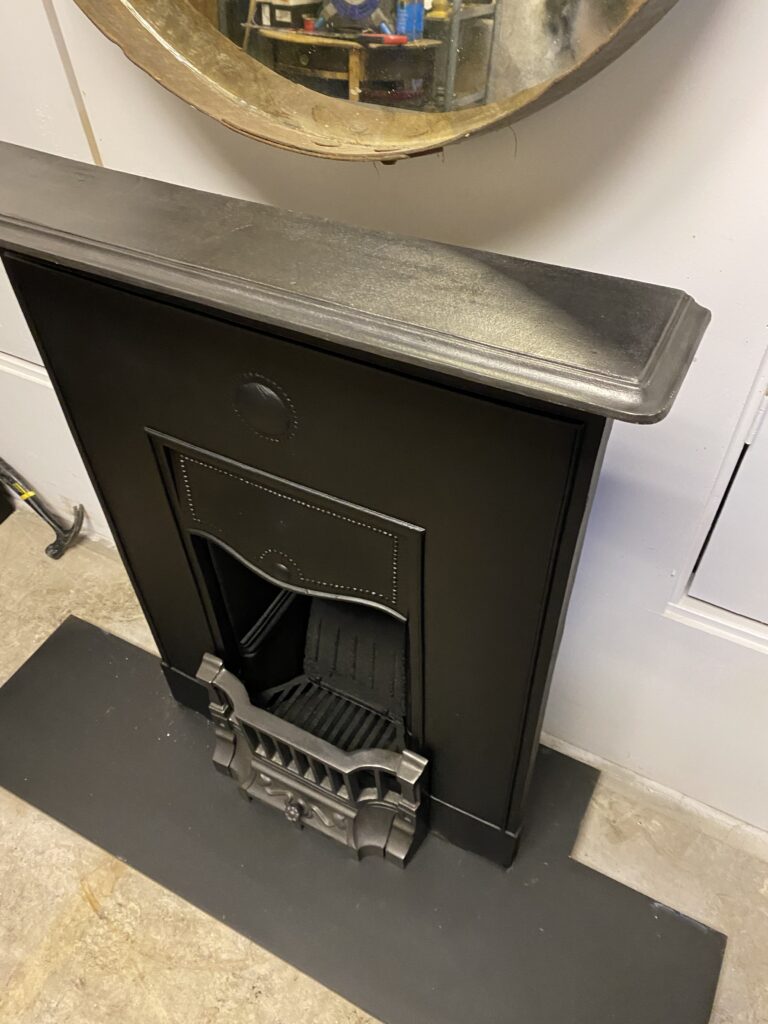 BF014 Original Edwardian Cast Iron Bedroom Fireplace - Period Home Style